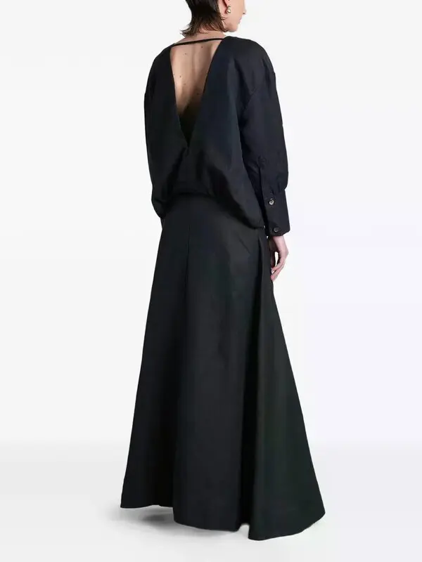 BATAKOVIC V-neck Open-back Dress
