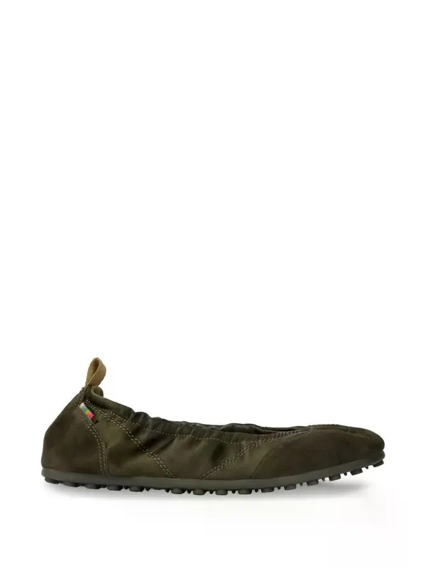 Paul Smith Laguna Panelled Ballet Flats - Green