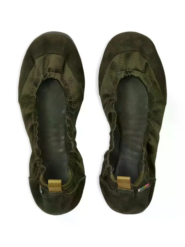 Paul Smith Laguna Panelled Ballet Flats - Green