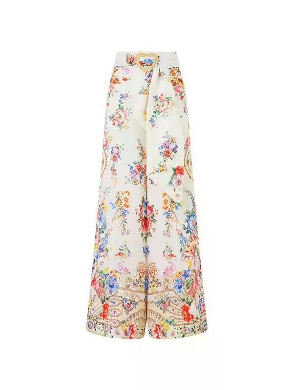 Camilla Printed Wide Leg Trousers