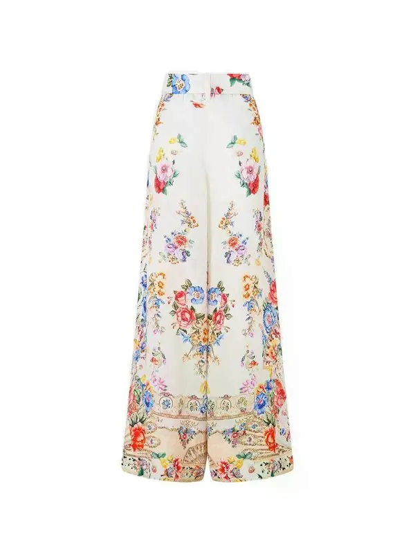 Camilla Printed Wide Leg Trousers