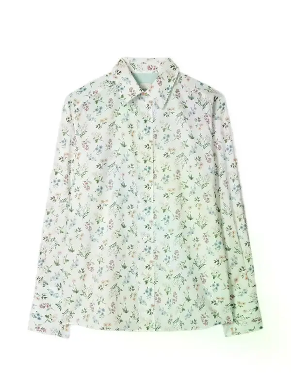 Paul Smith Liberty Floral Printed Shirt - White