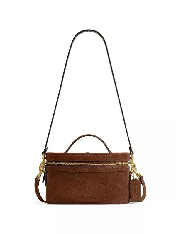 COACH Trail Suede Shoulder Bag - Brown