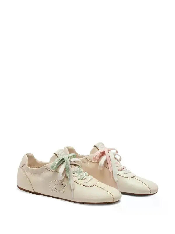 COACH Perforated-logo Scalloped-edge Sneakers