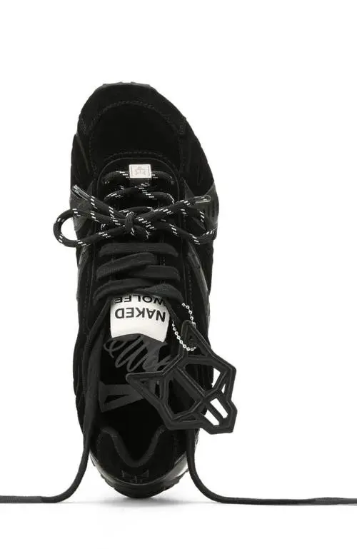 NAKED WOLFE Lapse Suede Sneakers - Black