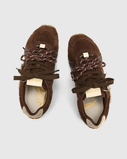 NAKED WOLFE Lapse Suede Sneakers - Brown