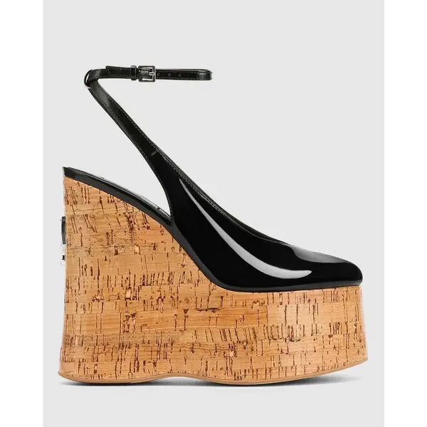 NAKED WOLFE Tansy Wedge - Black