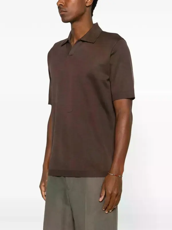 Herno Short-sleeve Polo Shirt - Brown