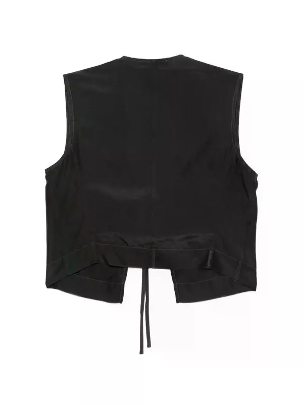 Barena Venezia Multi Pura Silk Vest - Black