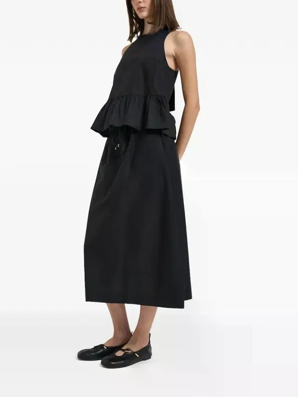 Liu Jo Ruffled Peplum Top - Black