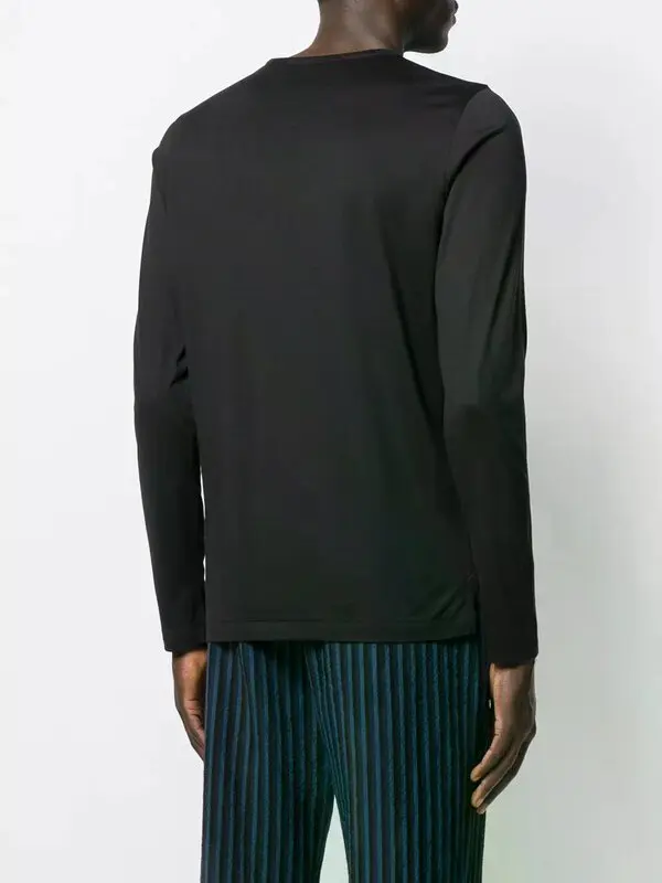 Corneliani Fitted Silk Sweatshirt - Black