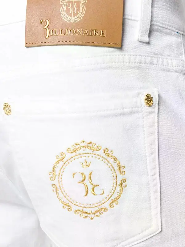 BILLIONAIRE Straight-leg Jeans - White