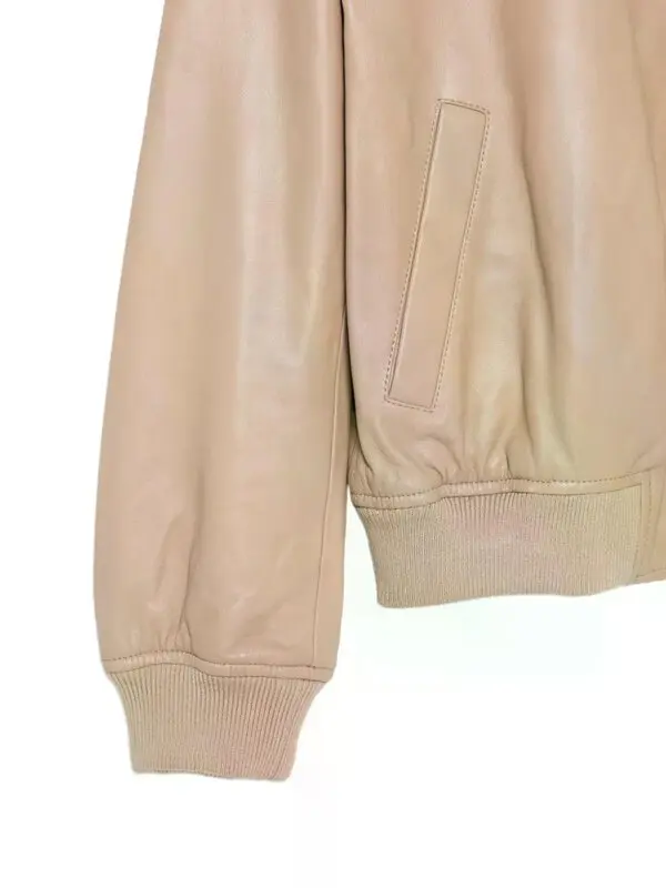 YVES SALOMON Zip-up Leather Jacket