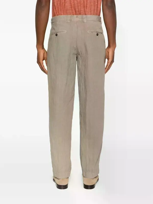BERWICH Linen Trousers - Brown