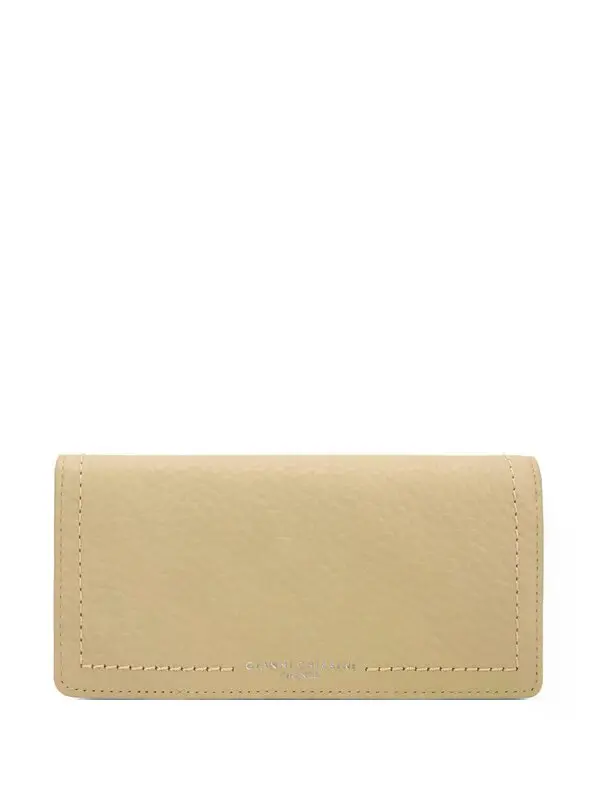 GIANNI CHIARINI Bubble Contrast-stitch Wallet - Yellow