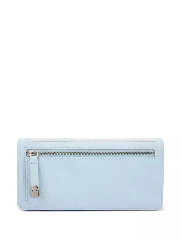 GIANNI CHIARINI Bubble Topstitched Wallet - Blue