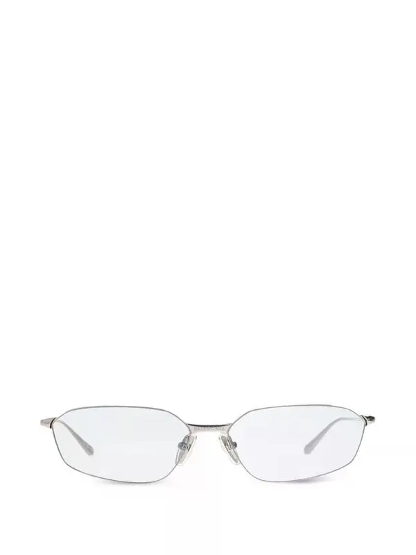 Balenciaga Invisible 2.0 Oval-frame Sunglasses - Silver
