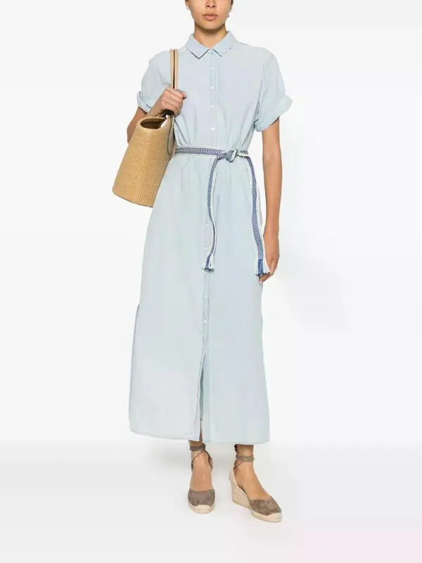 Xirena Belted Short-sleeve Maxi Dress