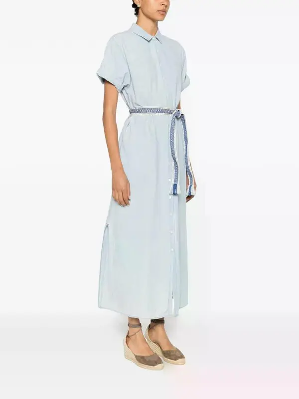 Xirena Belted Short-sleeve Maxi Dress