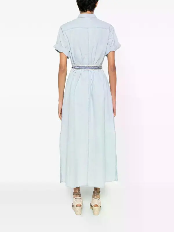 Xirena Belted Short-sleeve Maxi Dress