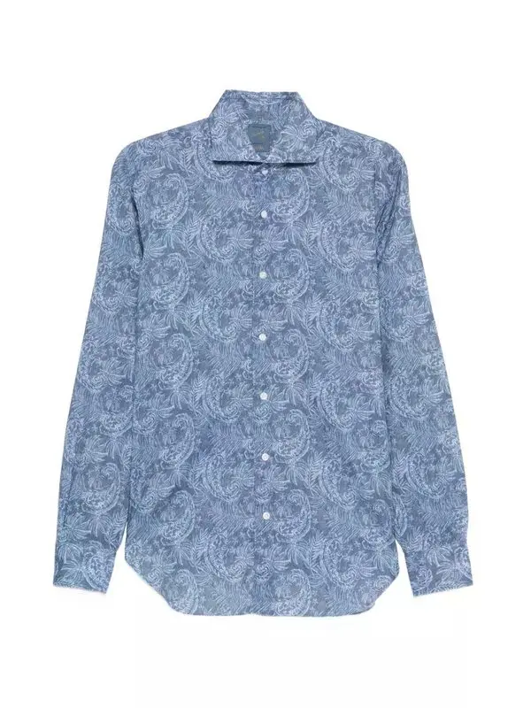BARBA NAPOLI Paisley-print Long-sleeve Shirt