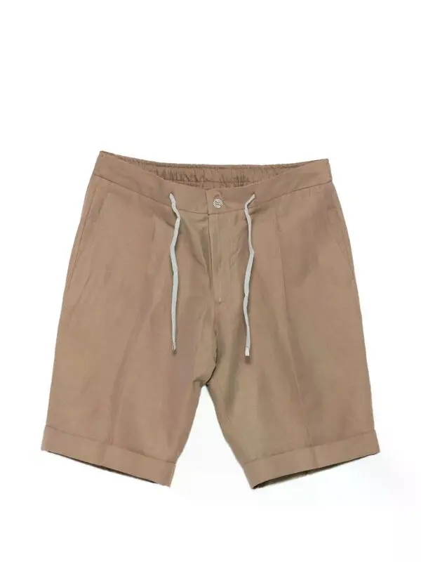 BARBA NAPOLI Capri Drawstring Shorts - Brown