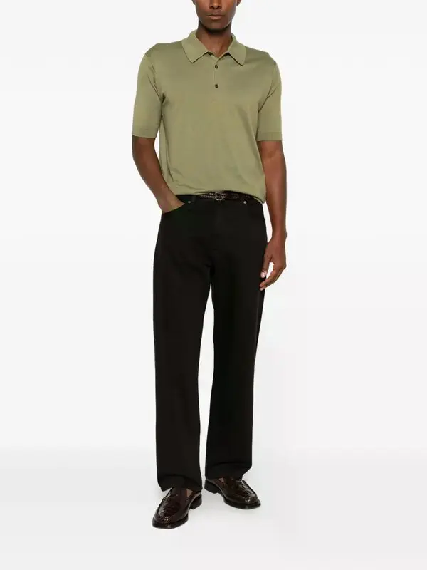 John Smedley Short-sleeves Polo Shirt - Green
