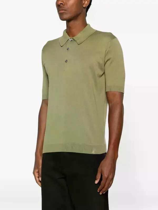 John Smedley Short-sleeves Polo Shirt - Green