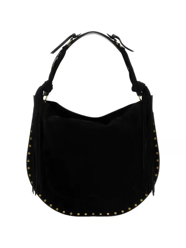 Isabel Marant Oskan Stud-embellished Shoulder Bag - Black