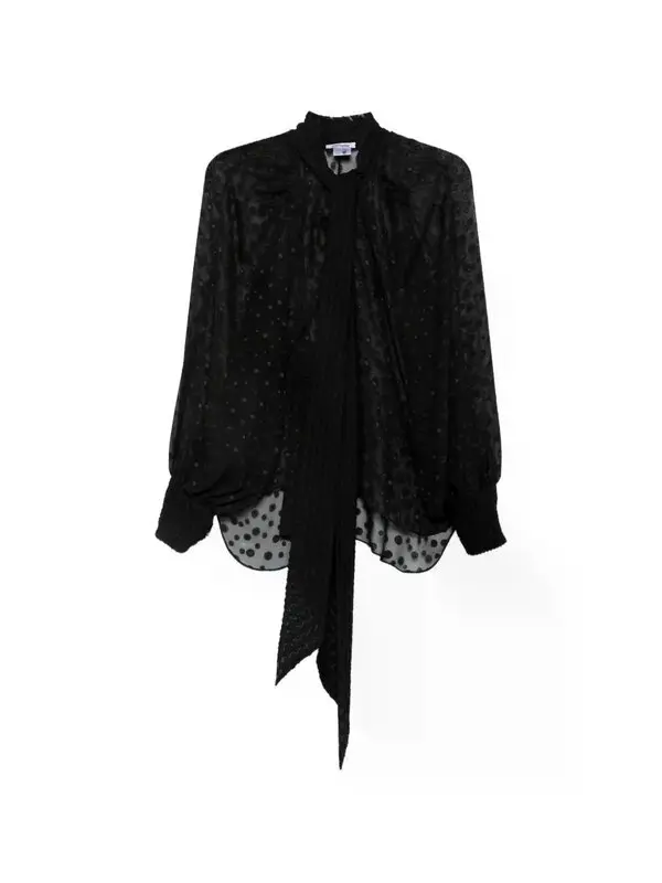 PARLOR Pussy-bow Collar Blouse