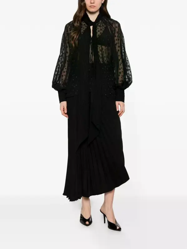 PARLOR Pussy-bow Collar Blouse