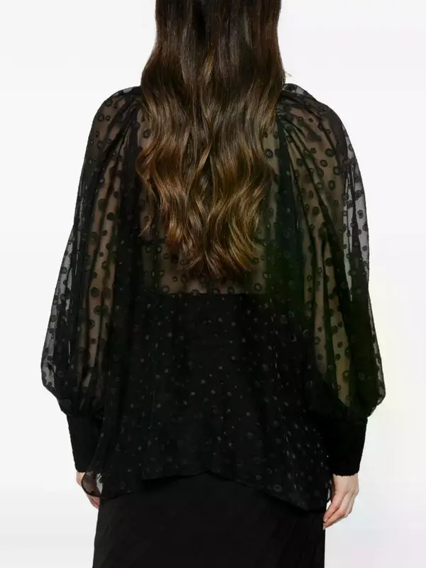 PARLOR Pussy-bow Collar Blouse