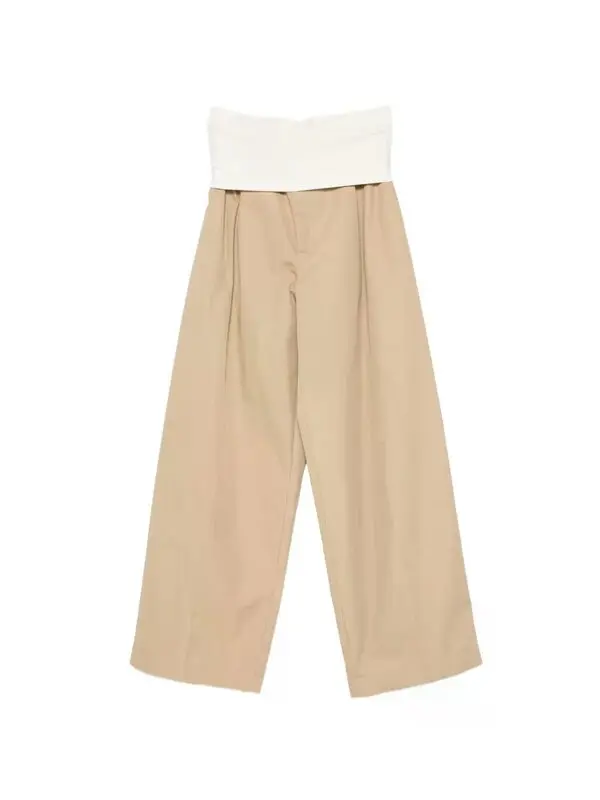 DARKPARK Wendy Fold-over Pleated Trousers