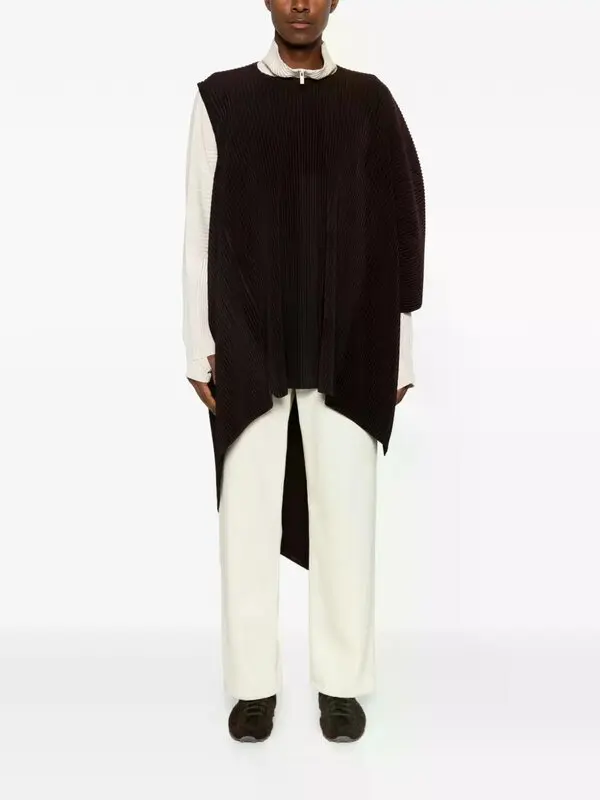 Issey Miyake Pleated Asymmetric Top