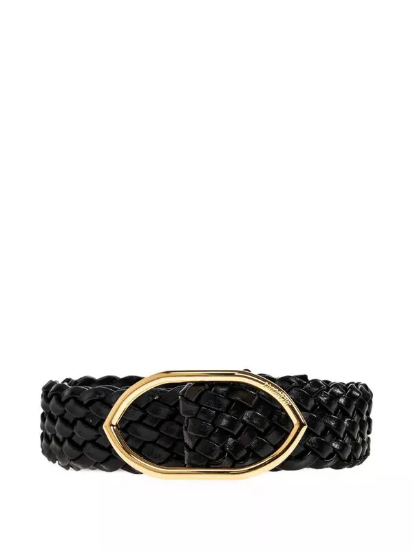 Jacquemus Calisson Braided Leather Belt - Black