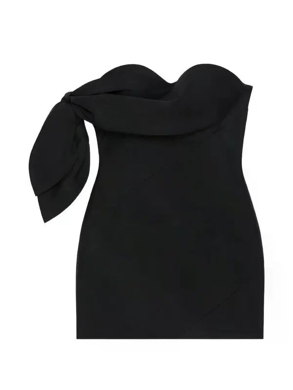 Givenchy Bow-detail Draped Dress - Black