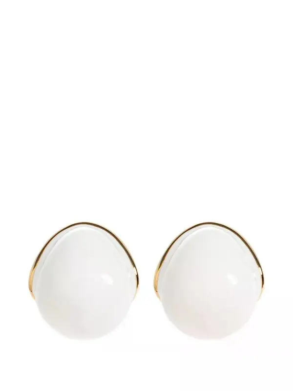 Jacquemus Raisin Oval Earrings - White