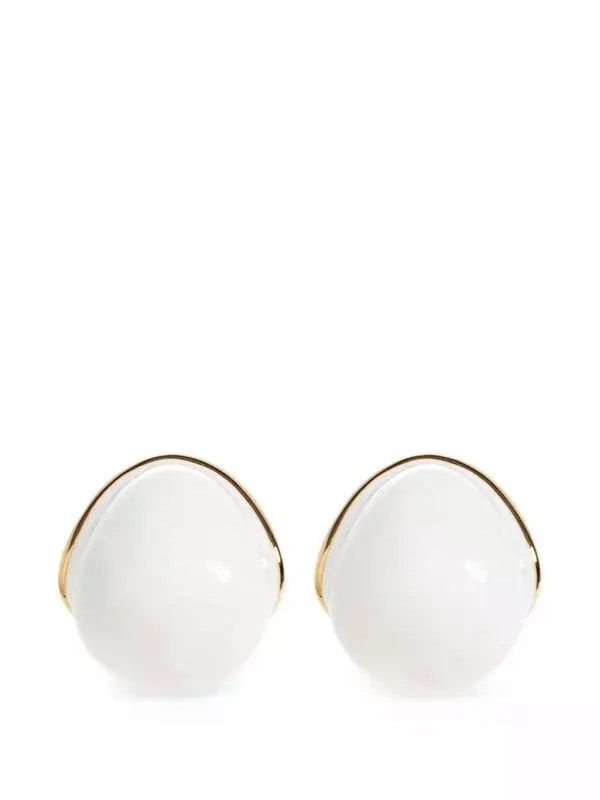 Jacquemus Raisin Oval Earrings - White