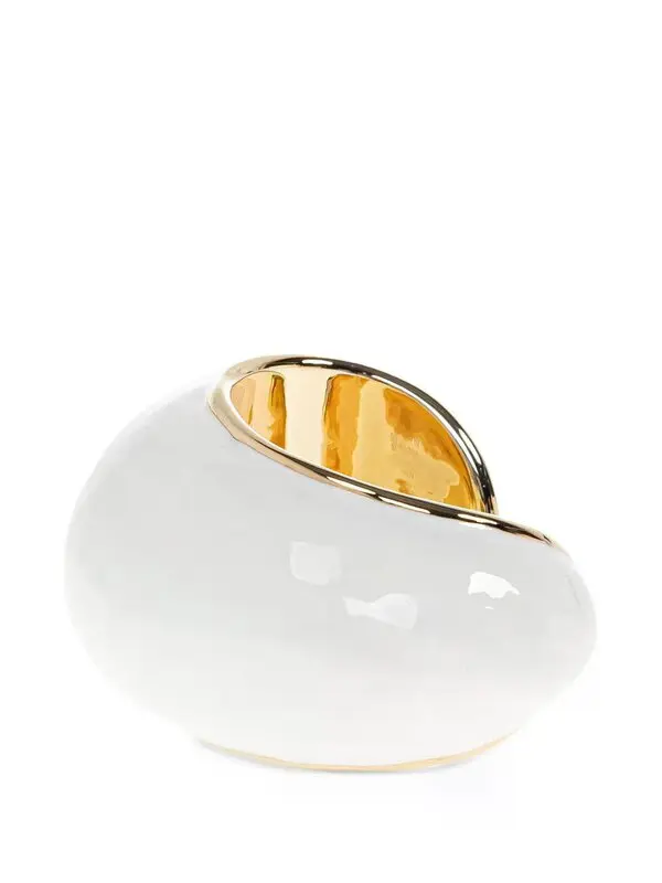 Jacquemus Sculptural Cuff Bracelet - White
