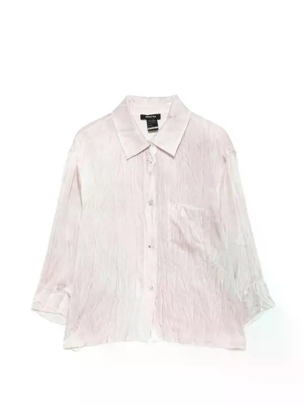 Avant Toi Crinkled-effect Shirt - Pink