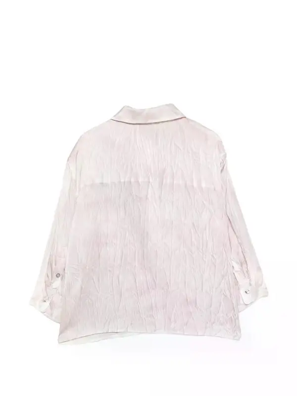 Avant Toi Crinkled-effect Shirt - Pink