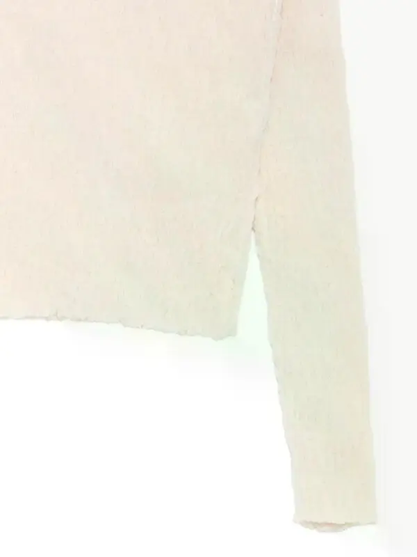 Isabel Benenato Textured Cropped Sweater