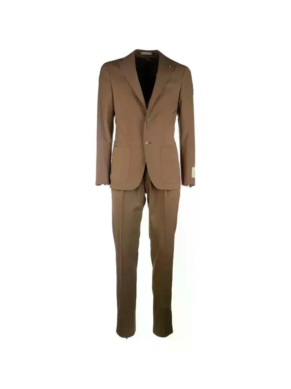 Corneliani Single-breasted Patch-pocket Suit - Brown
