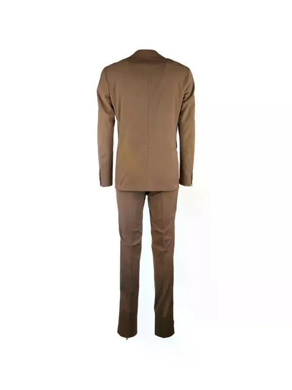 Corneliani Single-breasted Patch-pocket Suit - Brown