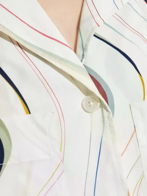 Paul Smith Wavy-stripe Mini Shirt Dress