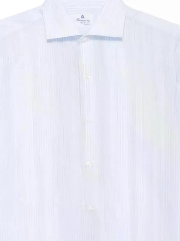 FINAMORE 1925 Spread-collar Shirt - Blue