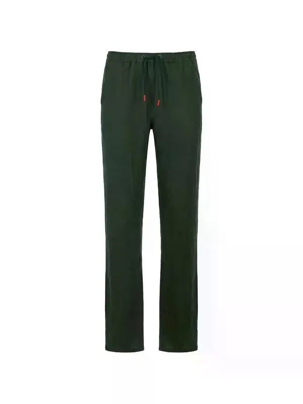 Kiton Drawstring Straight-leg Trousers - Green