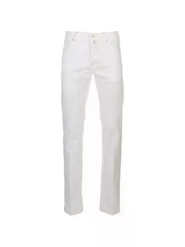 Kiton Five-pocket Jeans - White