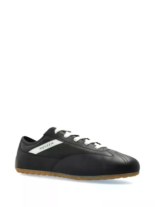 Alexander McQueen Boxe Leather Sneakers - Black