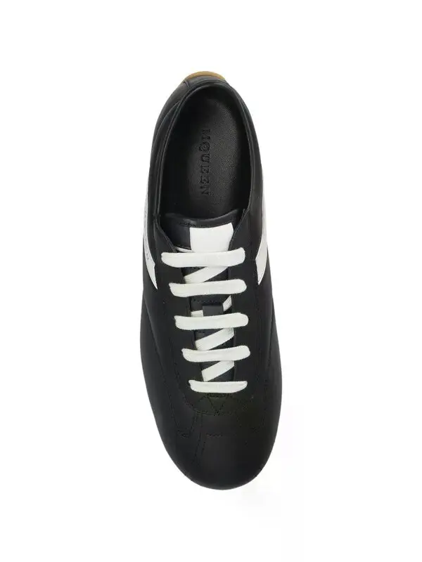 Alexander McQueen Boxe Leather Sneakers - Black
